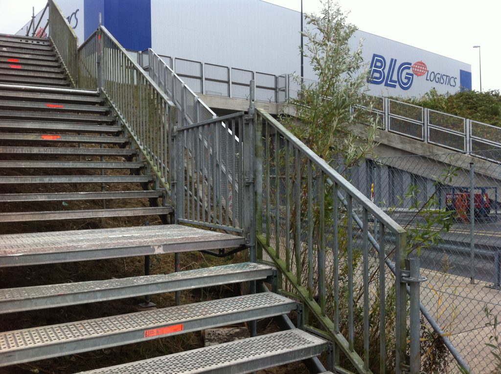 Behelfstreppe im GVZ/ Bremen - ARA Gerüstbau GmbH